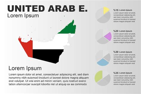 Premium Vector United Arab Emirates Infographic Vector Template With