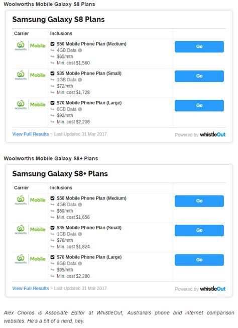 A Comparison Of All The Samsung Galaxy S8 And Galaxy S8 Plans