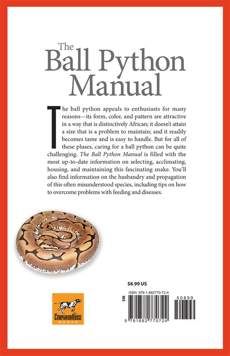 The Ball Python Manual Fox Chapel Publishing Co