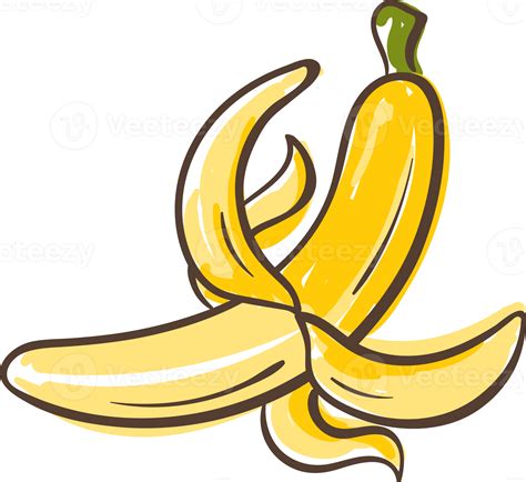 Banana Fruit Illustration Cartoon 9597888 Png
