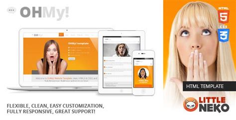 Ohmy Html5 Css3 Bootstrap Website Template Website Template