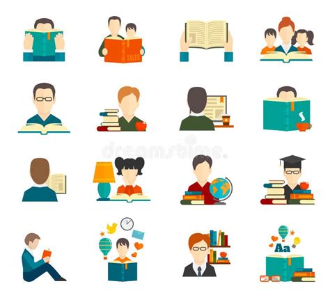 Reading Icon Flat Stock Vector Illustration Of Communication 47981428