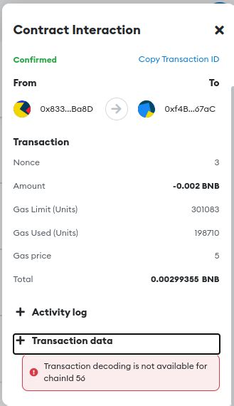 Bug Transaction Data Just Shows A Loading Spinning Icon Forever When Unfolded Issue