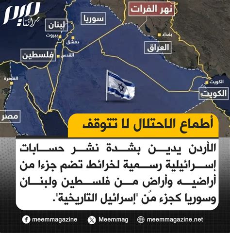 ‎مجلة ميم مِرآتنا‎ ‎أطمـ ـاع الاحتلال لا تتوقف الأردن يدين بشدة