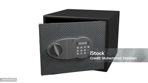 3d 렌더링 어두운 금속 집 안전 상자 또는 현대 전자 사물함 벡터 그림 보안 안전 사물함을 위한 작은 안전 사물함 열기 0명에 대한 스톡 사진 및 기타 이미지 Istock