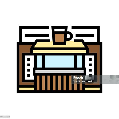 에스프레소 바 길거리 음식 카페 컬러 아이콘 벡터 일러스트 레이 션 거리에 대한 스톡 벡터 아트 및 기타 이미지 거리 겨울