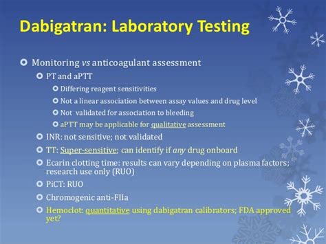 Dabigatran Guidelines And Reversal Ppt