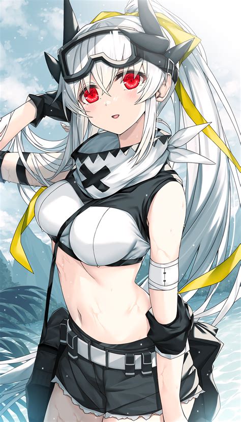Safebooru 1girl Bangs Blush Breasts Dragon Girl Dragon Horns Fate