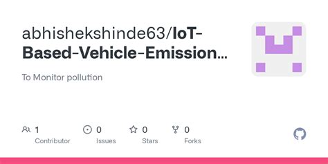 Github Abhishekshinde Iot Based Vehicle Emission Monitoring System To Monitor Pollution