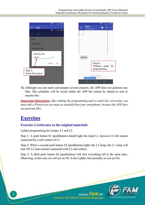 Ladder System Programming Using Mobile App Pdf