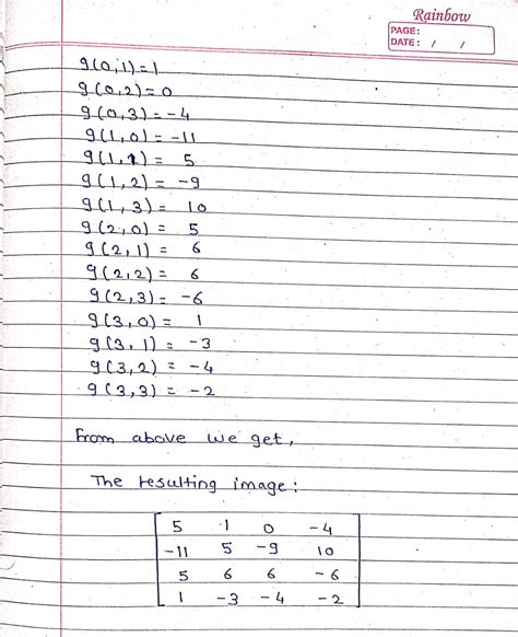 Solved Image Processing 12 Filter The Given 4x4 Gray Level Image With A Course Hero