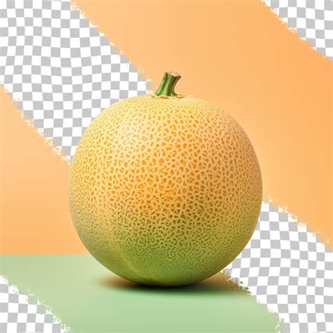 孤立したメロンと透明な背景 プレミアムpsdファイル