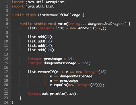 List Removeif Wrappers Java Challenge Java Challengers