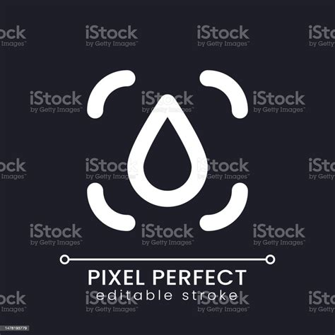 Blur Transition Pixel Perfect White Linear Ui Icon For Dark Theme Stock Illustration Download