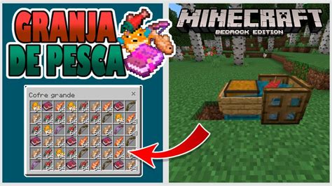 GRANJA De PESCA Para Minecraft Bedrock YouTube