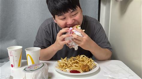 맥도날드 신메뉴 더블상하이 And 타바스코 소스 Youtube