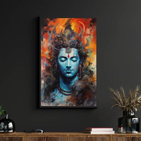 Lord Shiva Wall Art Hindu God Lord Shiva Print Shiva Shiva Etsy