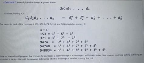 solved exercise 3 an n digit positive integer x greater