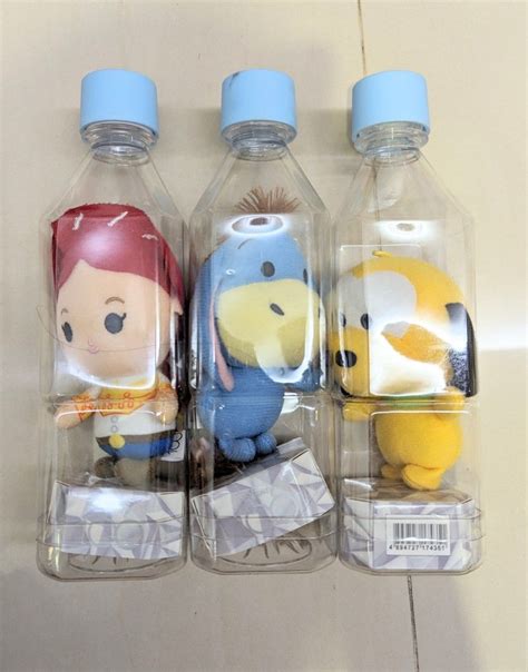 Cpcm Disney 100 Plush Keychain Bottle Princess Pooh Forky Eeyore Stitch