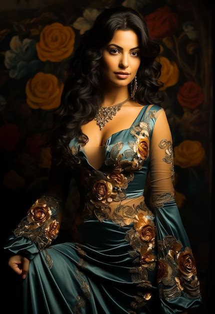 Premium Photo Attractive Hot Belly Dancer In Full Makeup And Belly