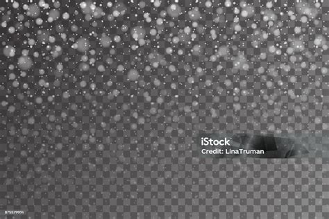 クリスマスの雪透明な背景に落ちる雪の結晶降雪ベクトル イラストeps 10 お祝いのベクターアート素材や画像を多数ご用意 お祝い