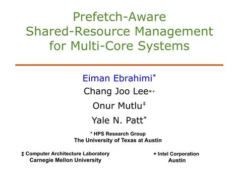 ppt prefetch aware shared resource management for multi core systems