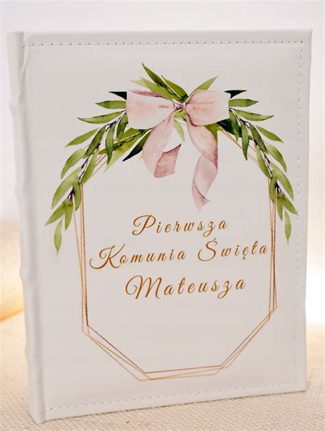 Album Komunijny Z Grawerem Stron Kart Wzory Sklep Opinie Cena W Allegro Pl