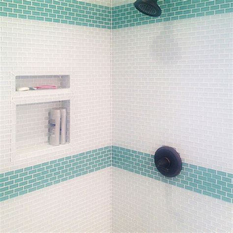 Mini White And Sage Green Glass Tile Shower Subway Tile Outlet Glass