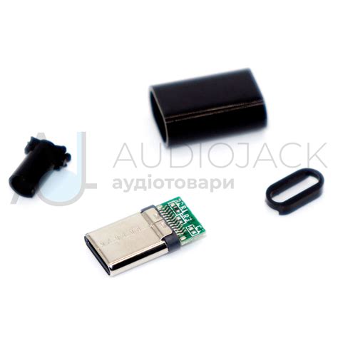 Разъём Usb Type C штекер Type C 16pin V 2 0 пайка на кабель корпус