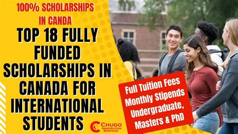 Top 18 Fully Funded Scholarships In Canada For International Students