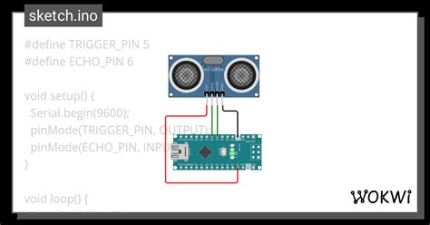 Nano Ultrasonido Wokwi ESP32 STM32 Arduino Simulator