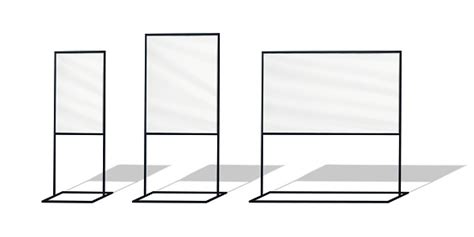 빈 흰색 간판 홀더 스탠드 세트 현실적인 벡터 모형입니다 바닥 포스터 디스플레이 프레임 모형 디자인용 템플릿 샌드위치 음식에 대한 스톡 벡터 아트 및 기타 이미지 Istock
