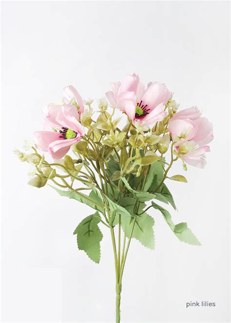 Official Key Items Artificial Flowers Pink Lilies Shop Miss A