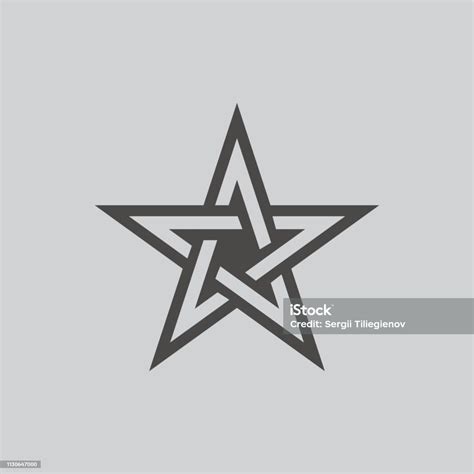 Pentacle 圖示隔離符號和平面風格的應用程式 網頁和數位設計向量圖形及更多五角形 形狀圖片 五角形 形狀 五角星 占星學