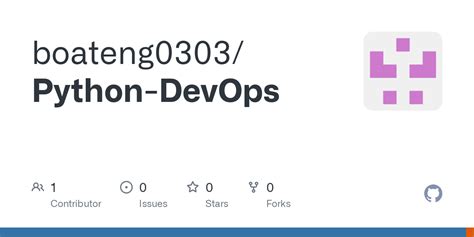 Github Boateng0303python Devops