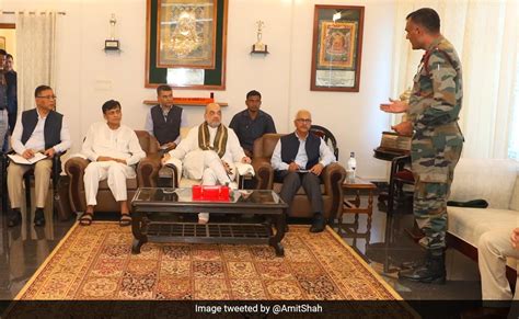 Amit Shah Visits Manipur Border Town In Bid To Restore Normalcy