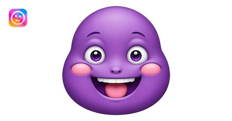 Chubby Purple Emoji With Agape Mouth Emoji Ai Emoji Generator