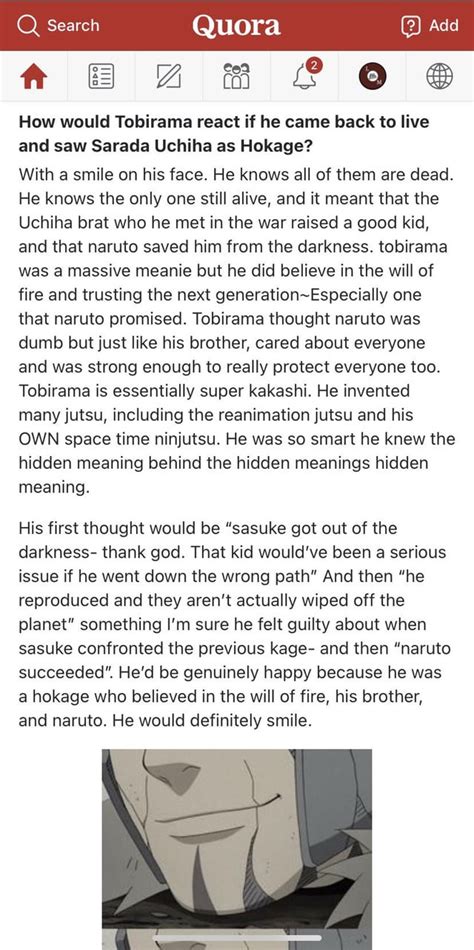 Tired Of The Same Tobirama Racist Joke Rboruto