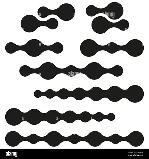bubble shapes liquid blobs abstract forms organic structure stock