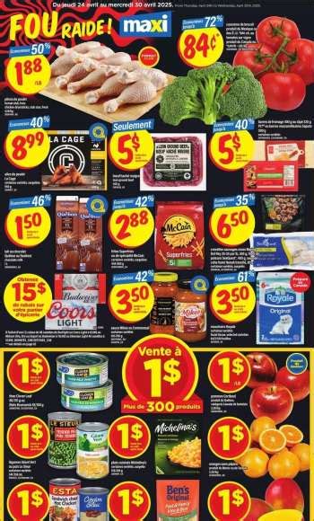 Maxi Montréal • 2323 Boul Henri Bourassa E • Horaire