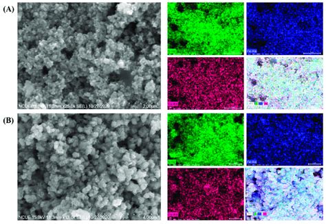 Sem Images And Eds Mapping Of A H Cufes 2 And B C Cufes 2 Samples