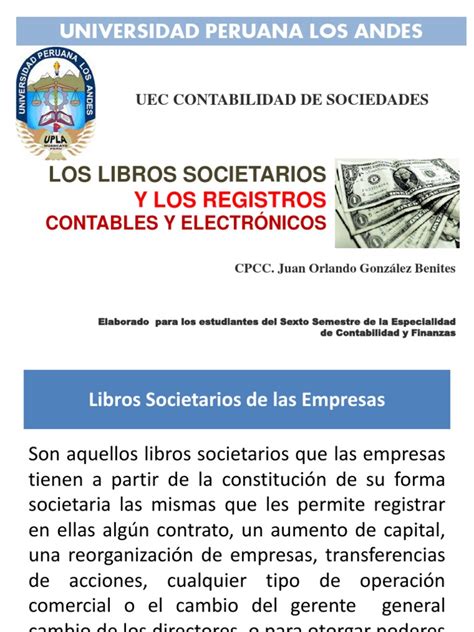 Los Libros Societarios Y Registros Contables Pdf Compartir