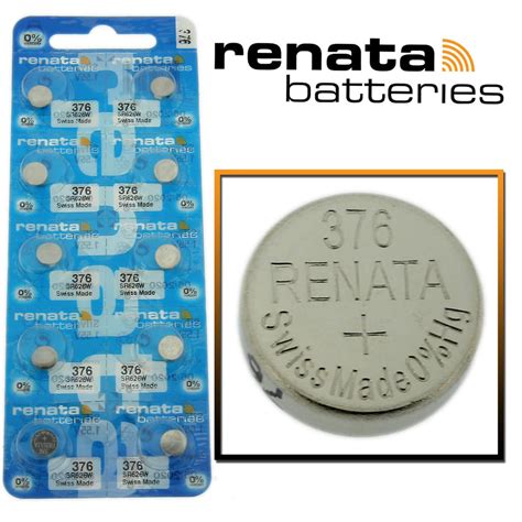 Renata 376 Watch Battery SR626W Swiss Made Cell - Findings Outlet