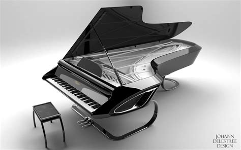 Piano Design 3d Render Digital Art By Johanndelestree