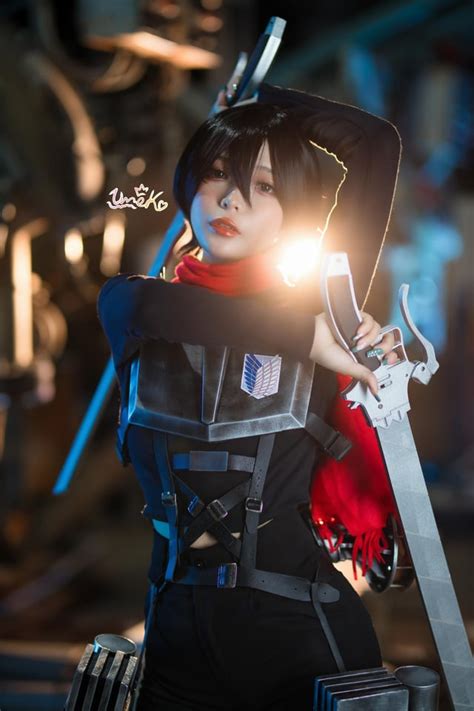 Mikasa From Attack On Titan By Umekoj R Cosplaygirls