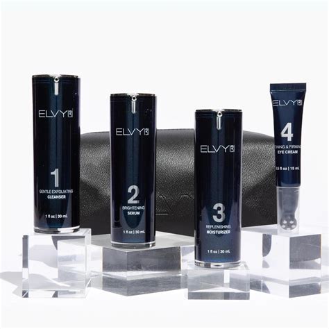 Elvy Lab Complete Mens Skincare Set 4 Step Grooming Kit