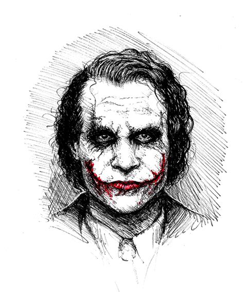 The Dark Knight Joker Heath Ledger On Behance