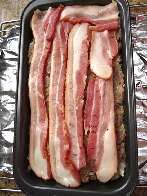 Bacon Topped Meatloaf Delightful Taste Buds
