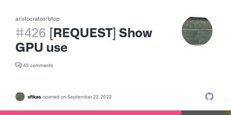 Request Show Gpu Use Issue Aristocratos Btop Github
