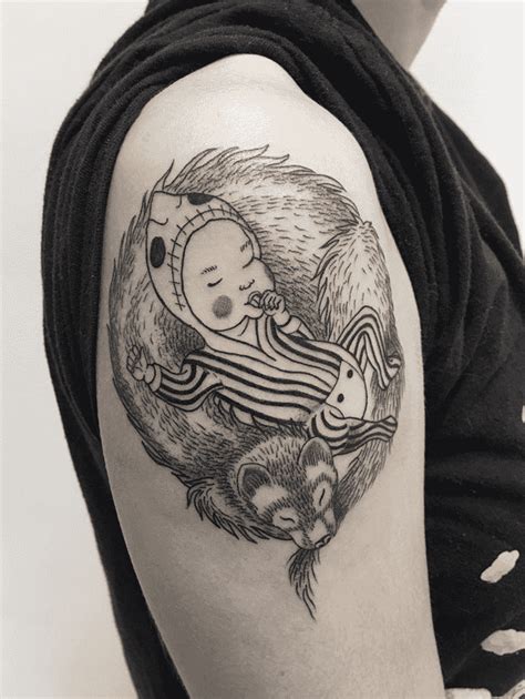 Ferret Tattoo Design Ideas Images
